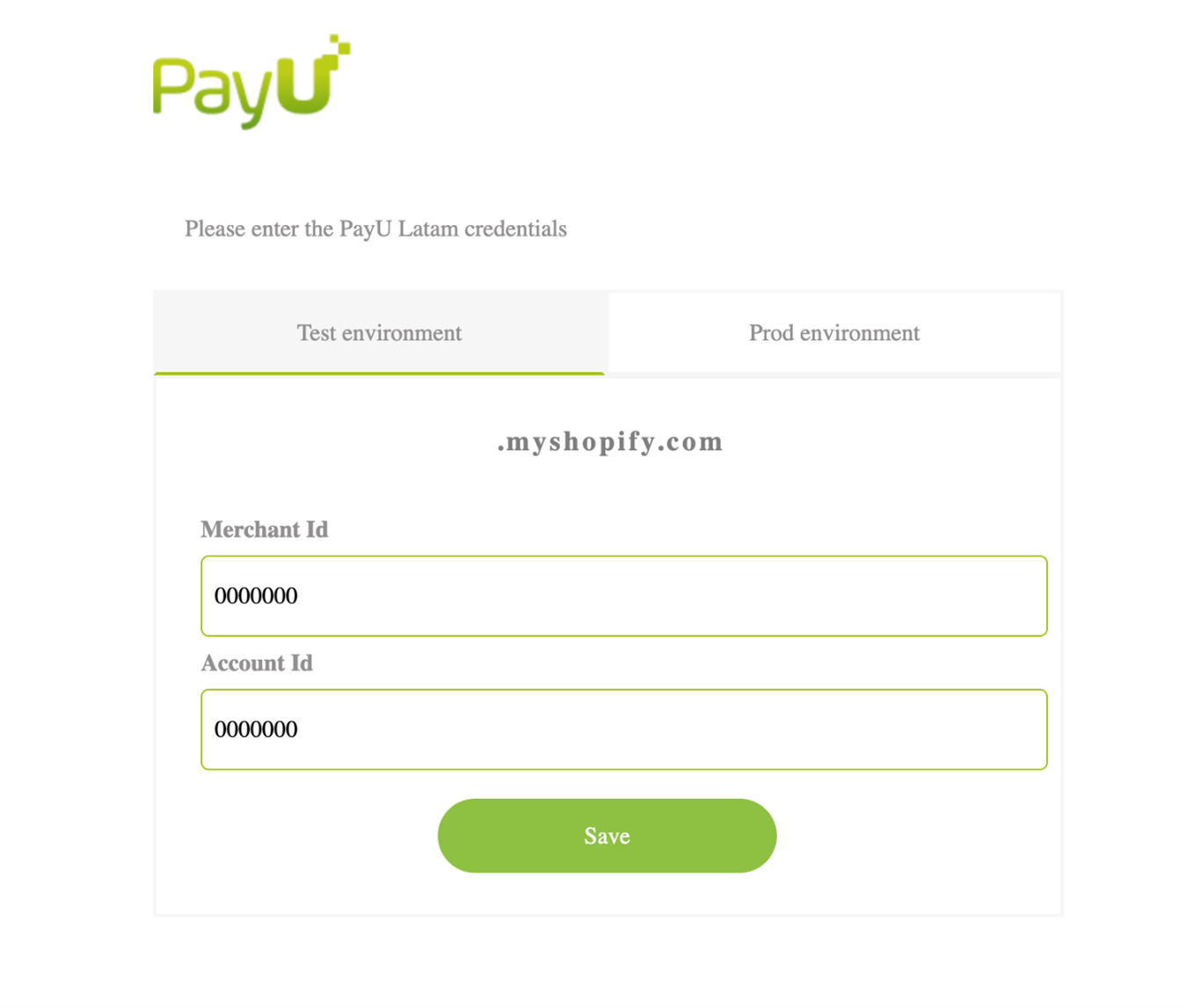 Shopify - PayU Latam v2 | PayU Latam
